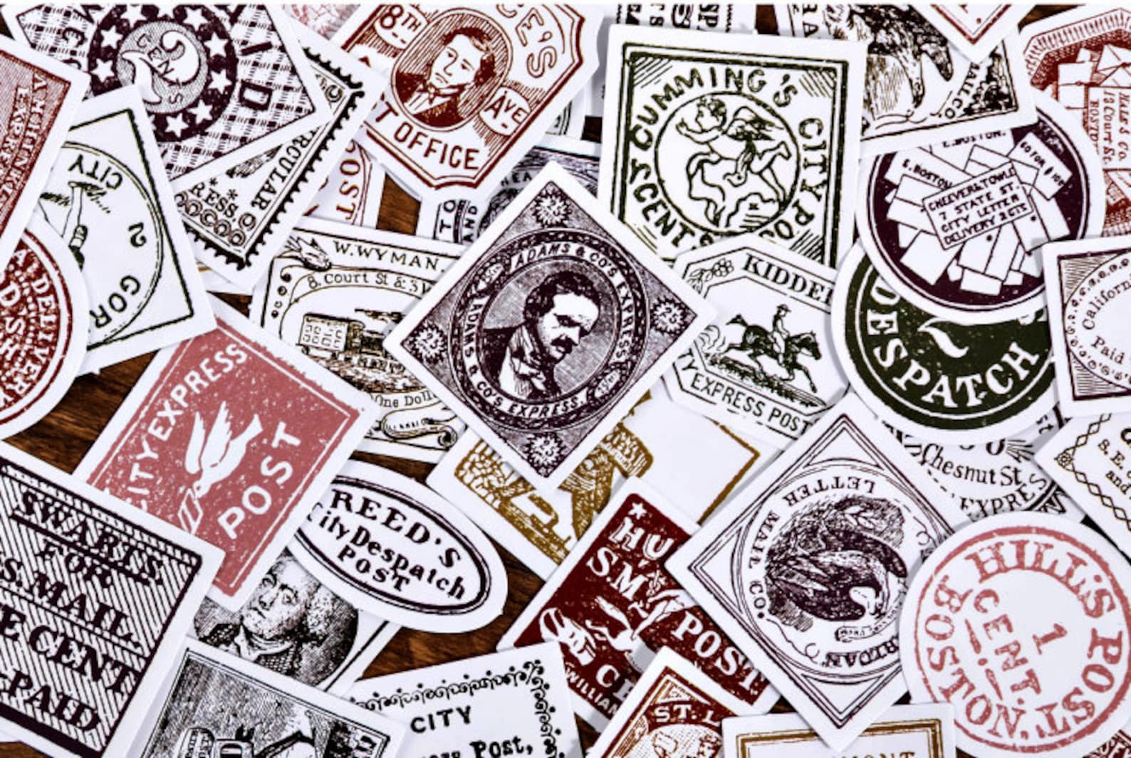 45 Stk. Mittelalter Stempel Sticker Vintage Stempel Aufkleber | Etsy