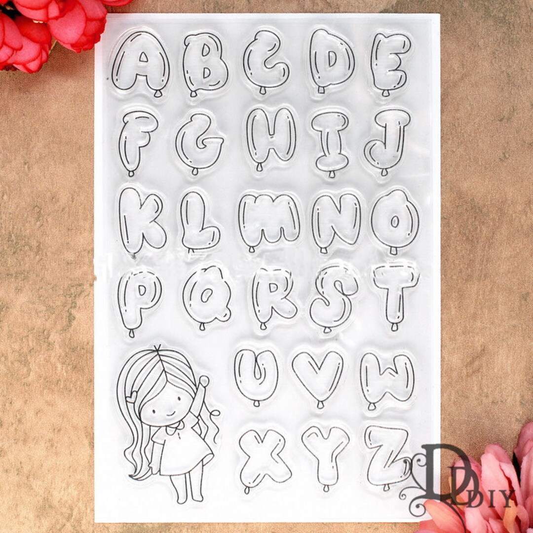 Bullet Journal Alphabet Stamp Alphabet and Symbols Clear - Etsy UK