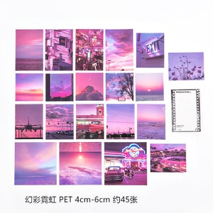 45 Pcs Sky Scenery Clear Sticker Clouds PVC Sticker Flakes | Etsy