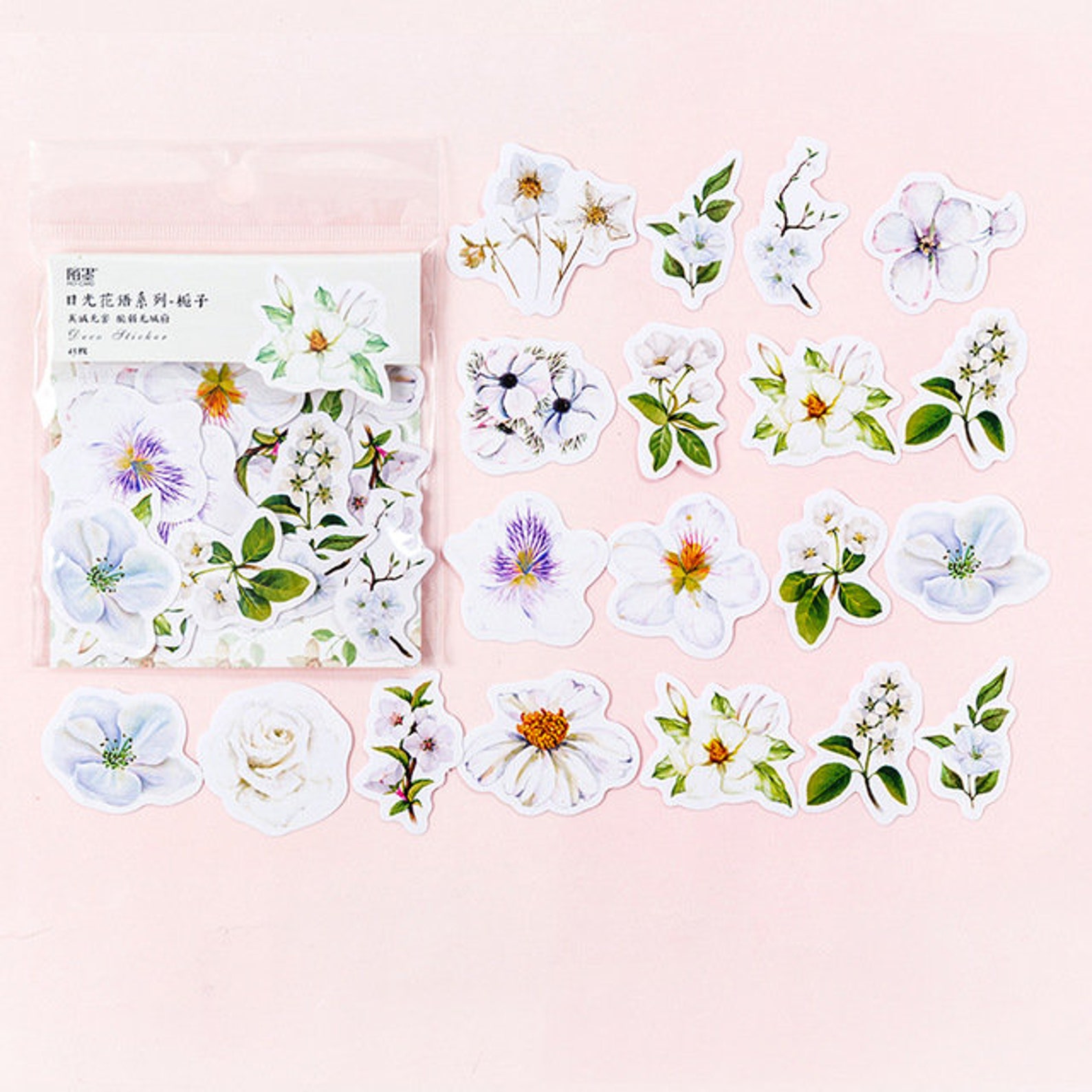 45PCS Fleurs blanches / Autocollants blossom stickers planner - Etsy Canada