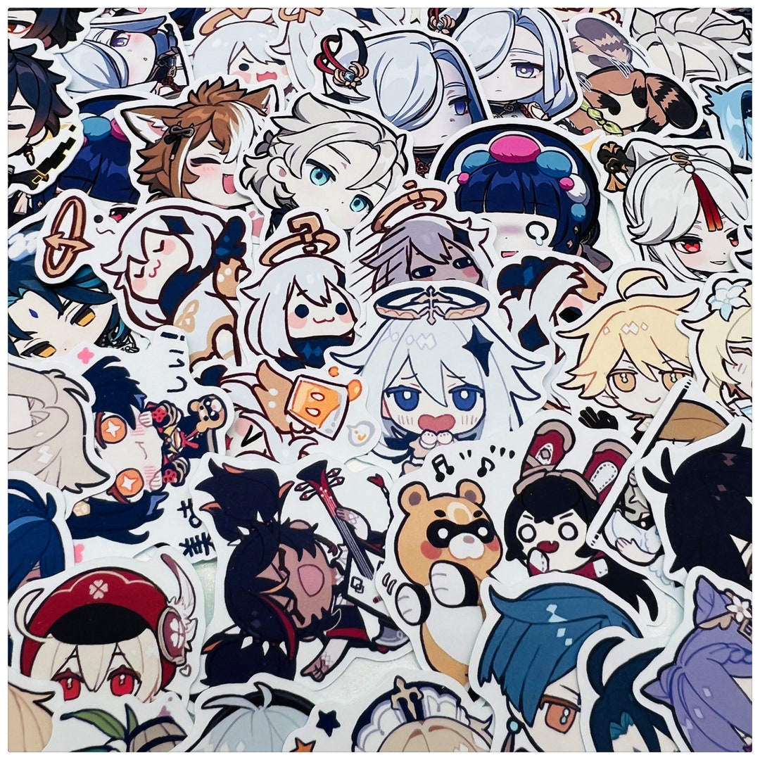 80 Pcs Cute Genshin Impact Sticker Pack Animation Stickers - Etsy UK