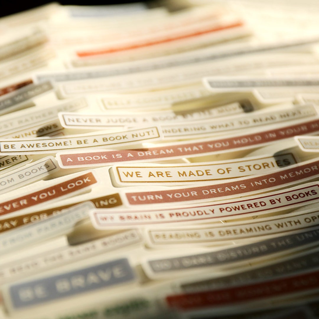 Quotes Vellum Sticker, Words Letter Sticker, Phrase Spelling ...