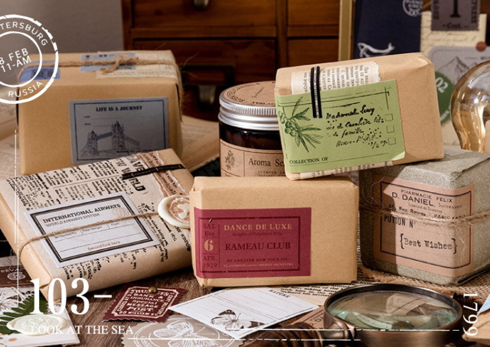 40 Pcs Green Vintage Labels Sticker Memo Sticker Flakes | Etsy