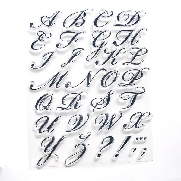 Clear Alphabet Stamps - Etsy