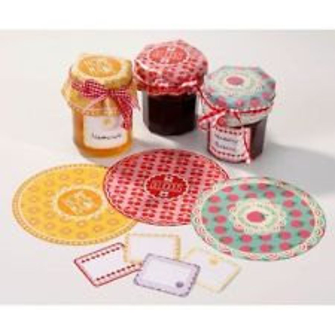 Jam, Jelly, Preserves Jar Decorating and Labeling Kit, Colorful ...