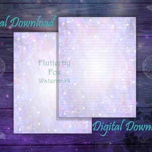 Galaxy Writing Paper Night Sky Letter Paper Printable - Etsy