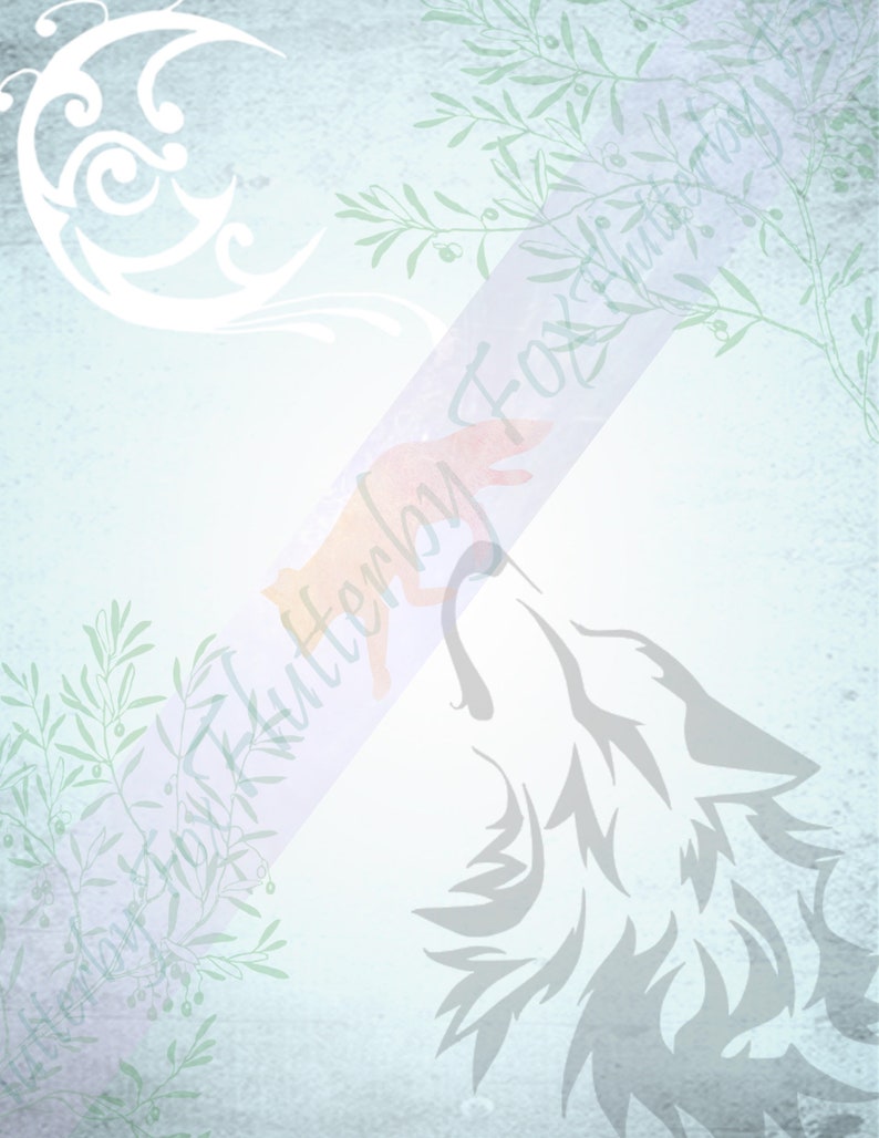 Printable Wolf Paper Wolf Letter Paper Howling Wolf Page | Etsy