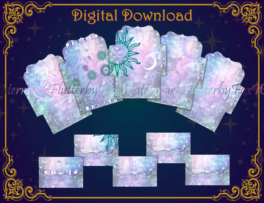 Astrology Magic Printable Envelope Set | Printable Envelopes | Envelope ...