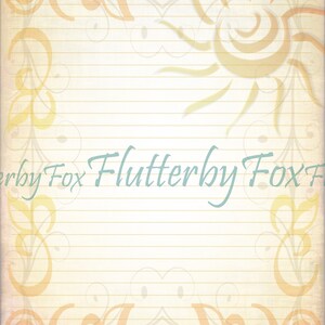 Printable Sun Page Sun Writing Paper Sun Letter Paper | Etsy