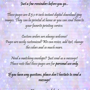 Galaxy Writing Paper Night Sky Letter Paper Printable - Etsy