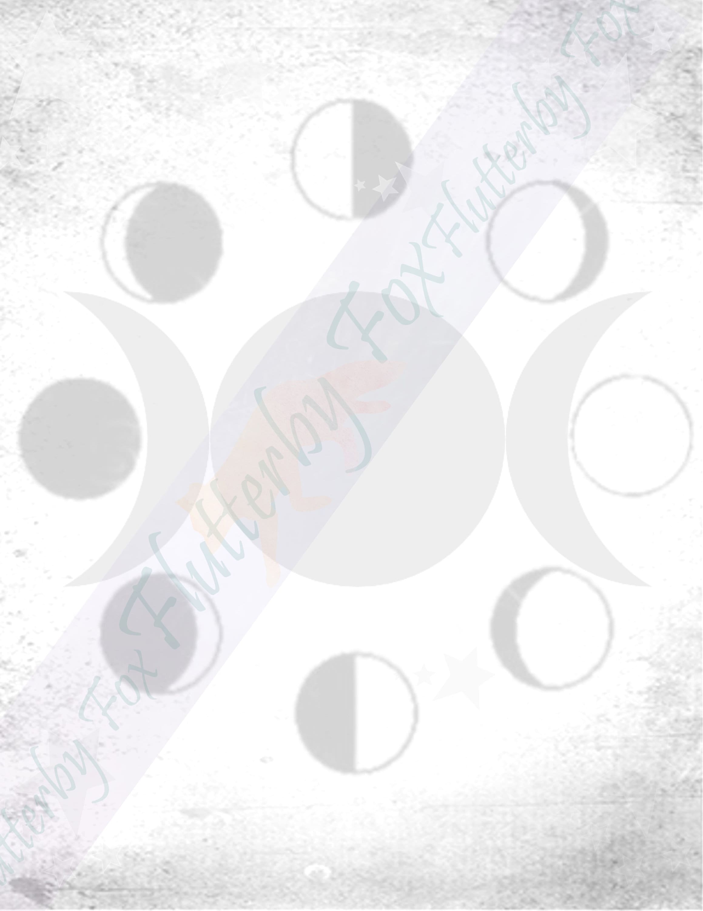 Moon Phases Writing Paper Moon Letter Paper Moon Phases - Etsy