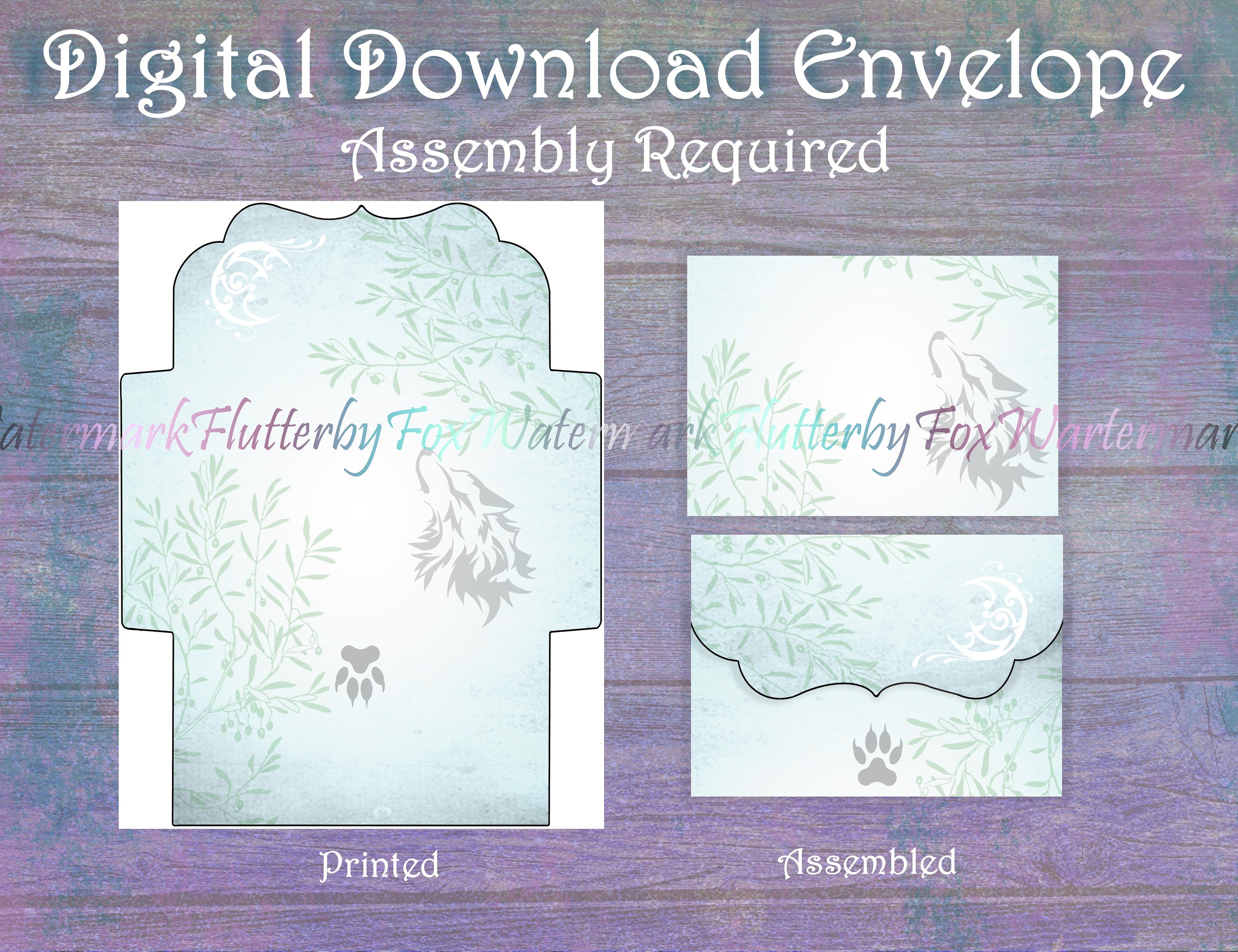 Printable Wolf Paper Wolf Letter Paper Howling Wolf Page Wolf Writing ...