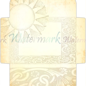 Sun Writing Paper | Sunshine Digital Pages | Printable Sun Letter Paper ...