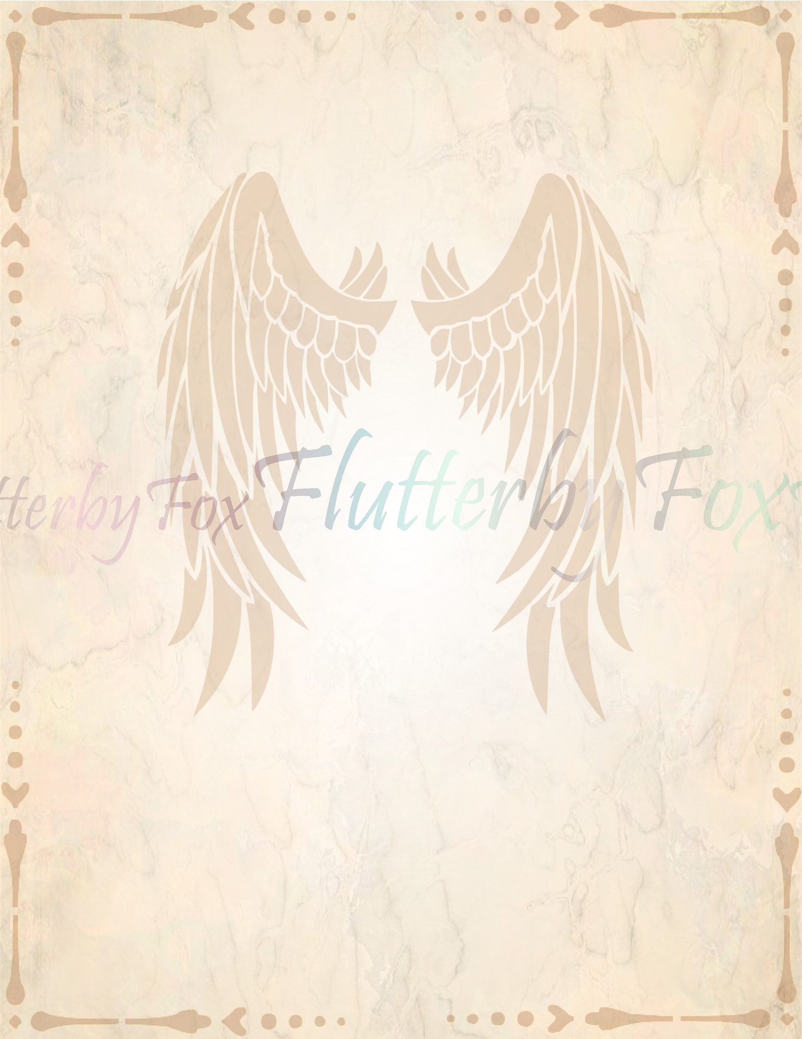 Angel Wings Paper Angel Stationery Wings Letter Page - Etsy