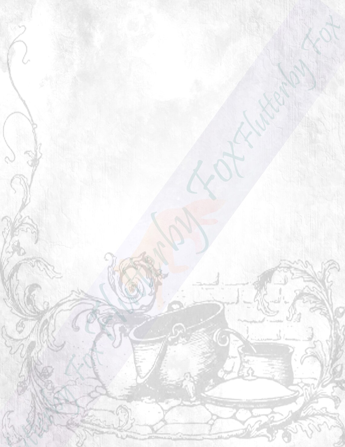 Cauldron Digital Paper Cauldron Stationery Cauldron - Etsy