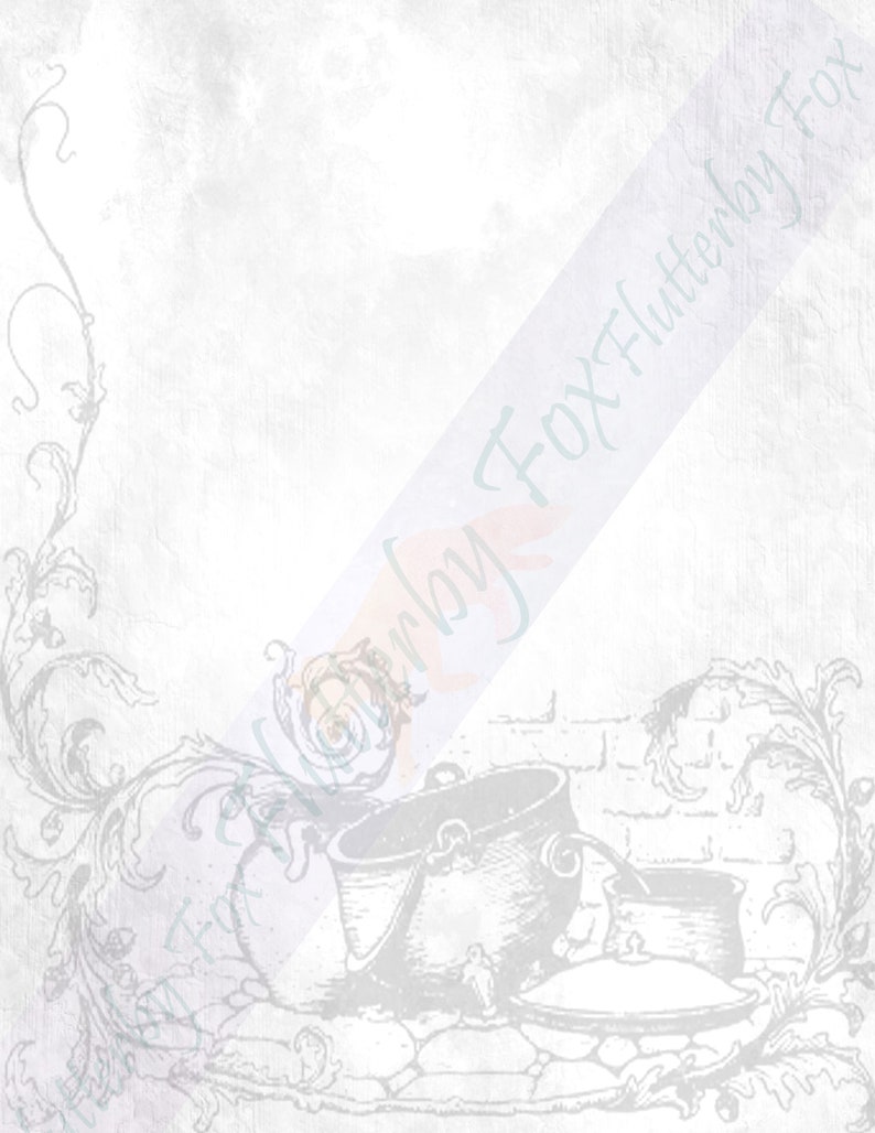 Cauldron Digital Paper Cauldron Stationery Cauldron - Etsy