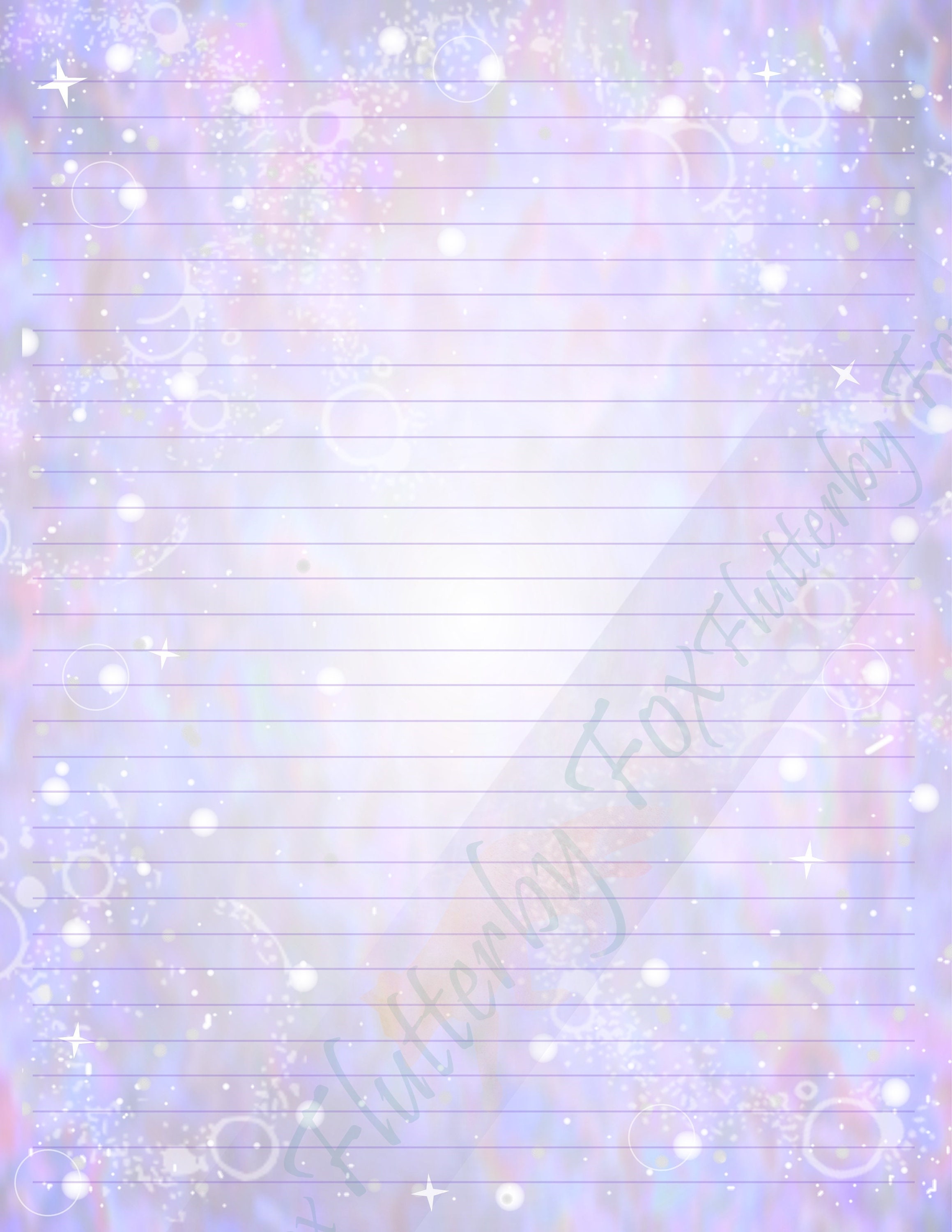Galaxy Writing Paper Night Sky Letter Paper Printable - Etsy