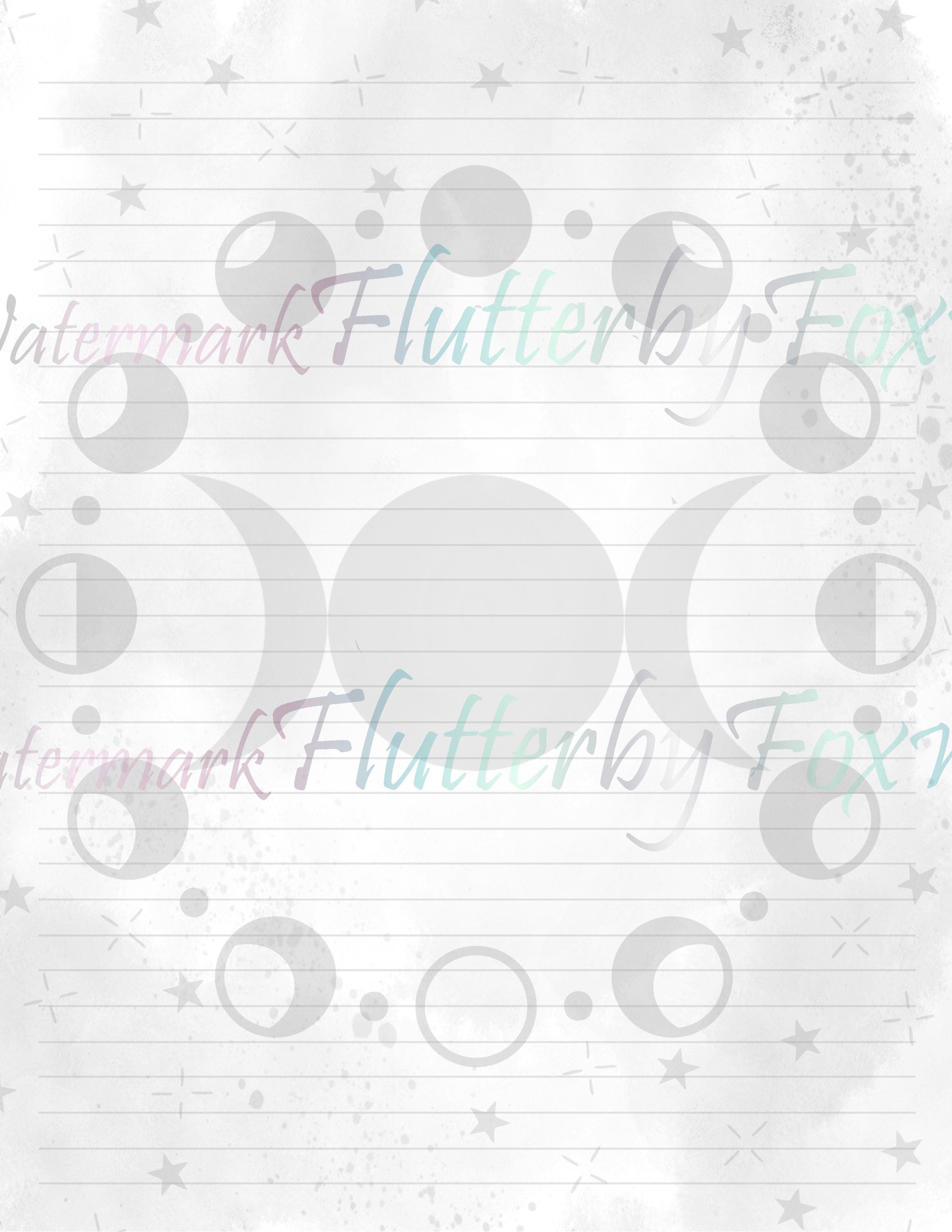 Moon Phases Writing Paper | Moon Letter Paper | Moon Phases Printable ...