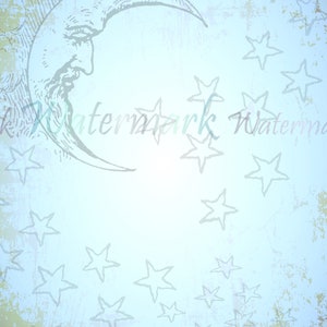 Blue Moon Writing Paper | Printable Moon Pages | Moon Stationery ...