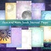 Sun and Moon Junk Journal Paper Night Sky Writing Paper Moon Scrapbook ...