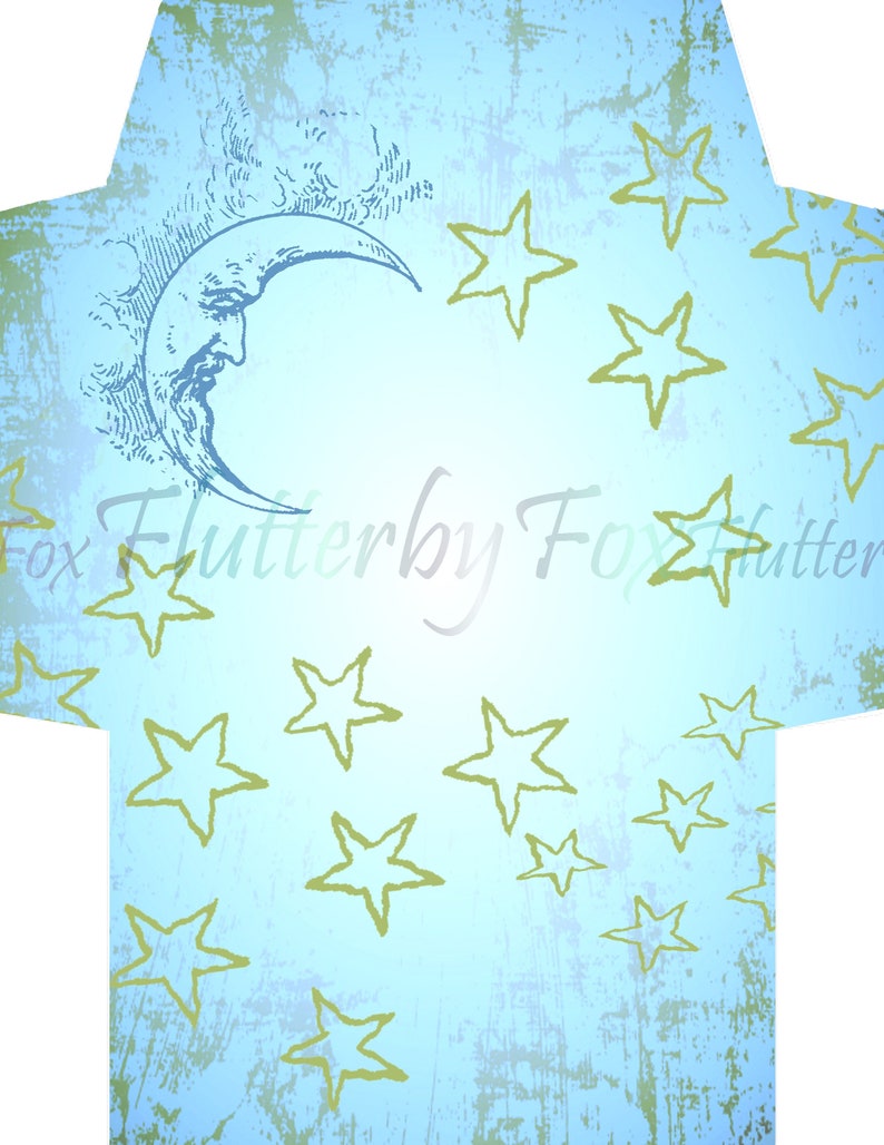 Party & Gifting Mailers & Mailing Moon and Sky Printable Envelope Set ...