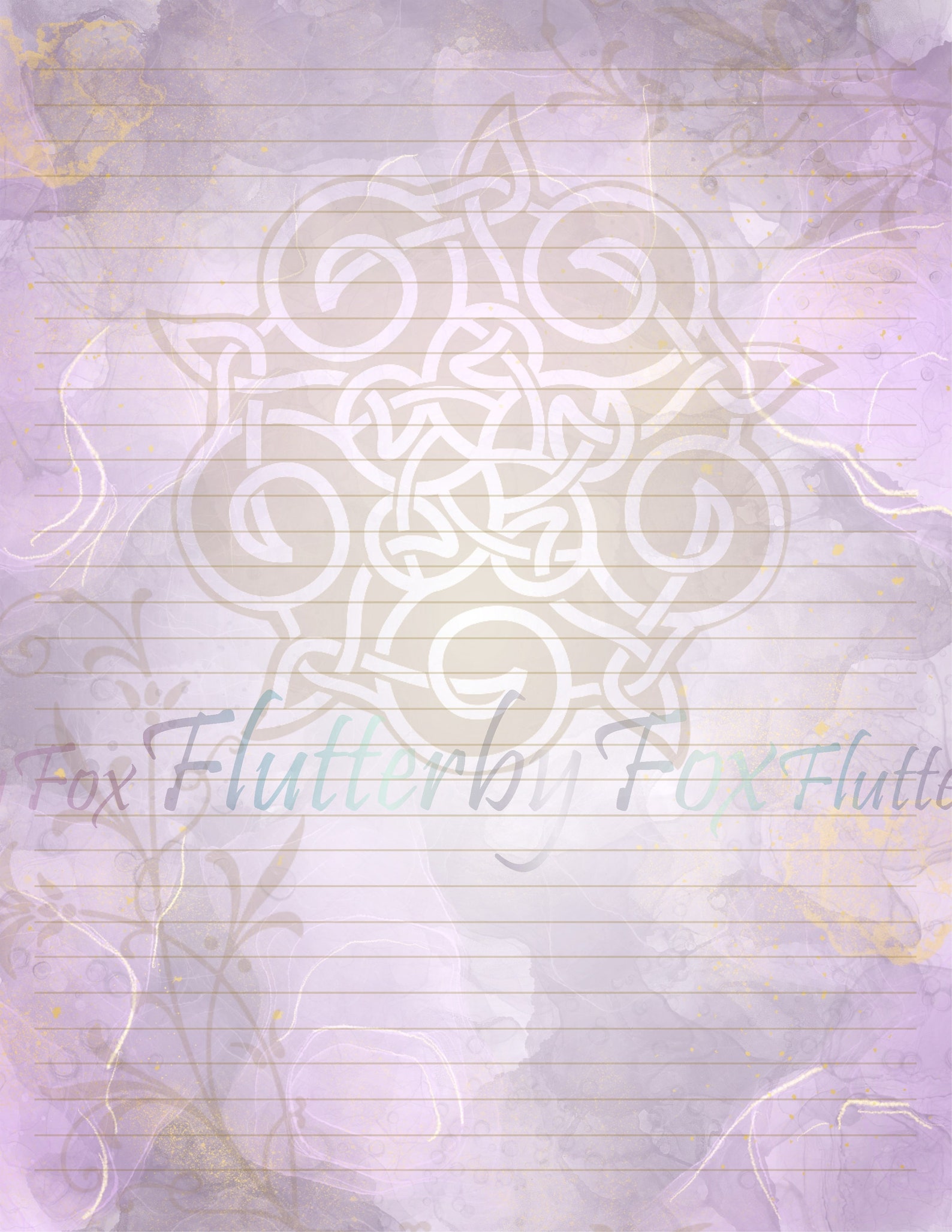 Printable Celtic Paper Celtic Stationery Page Celtic Knot - Etsy