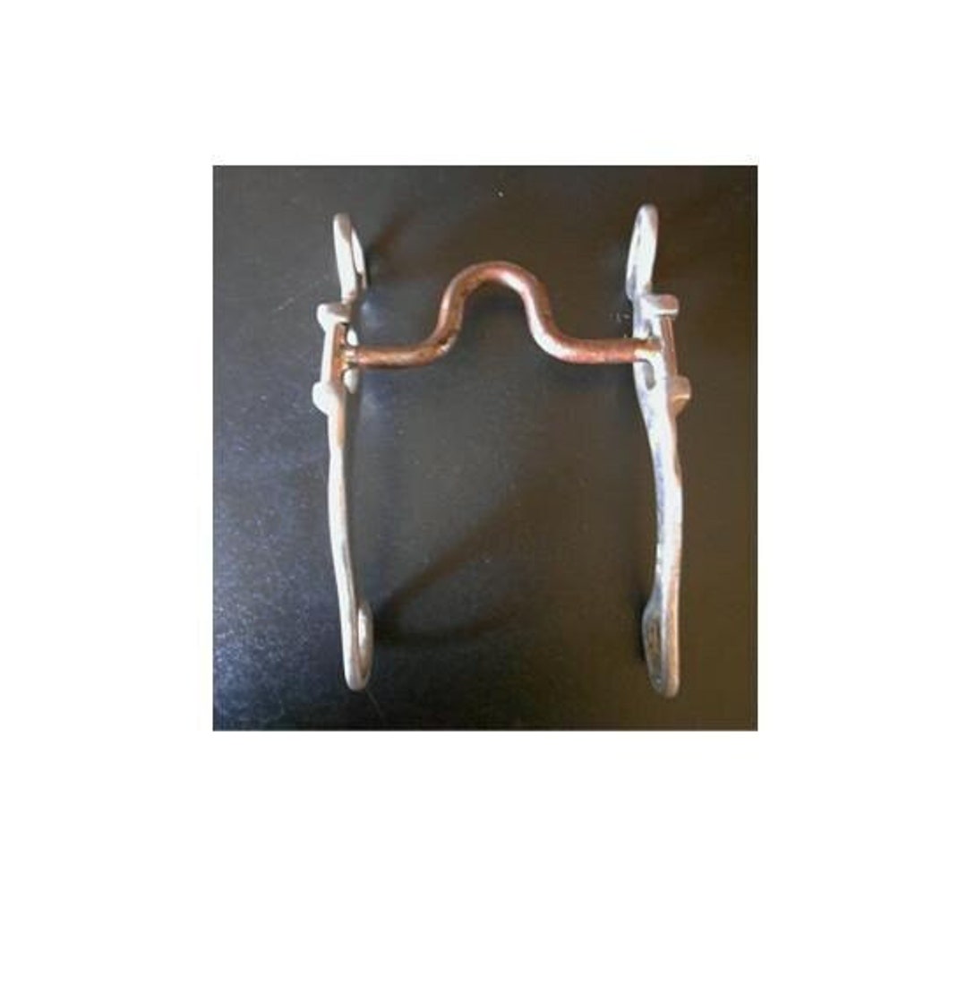 Vintage Swivel Curved Shank High Curb Horse Bit W 4 Copper Lines - Etsy