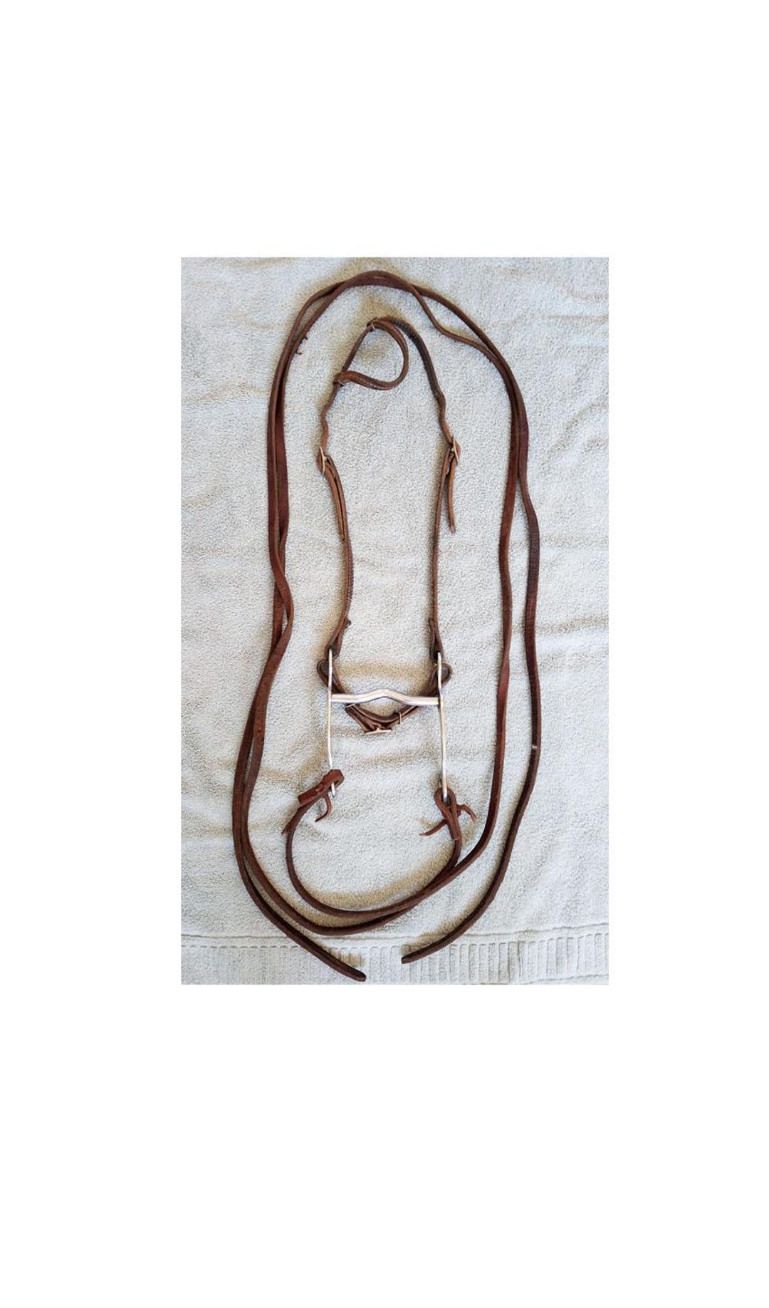 Vintage Split Ear Horse Headstall / Bridle Complete With Western SS Low ...