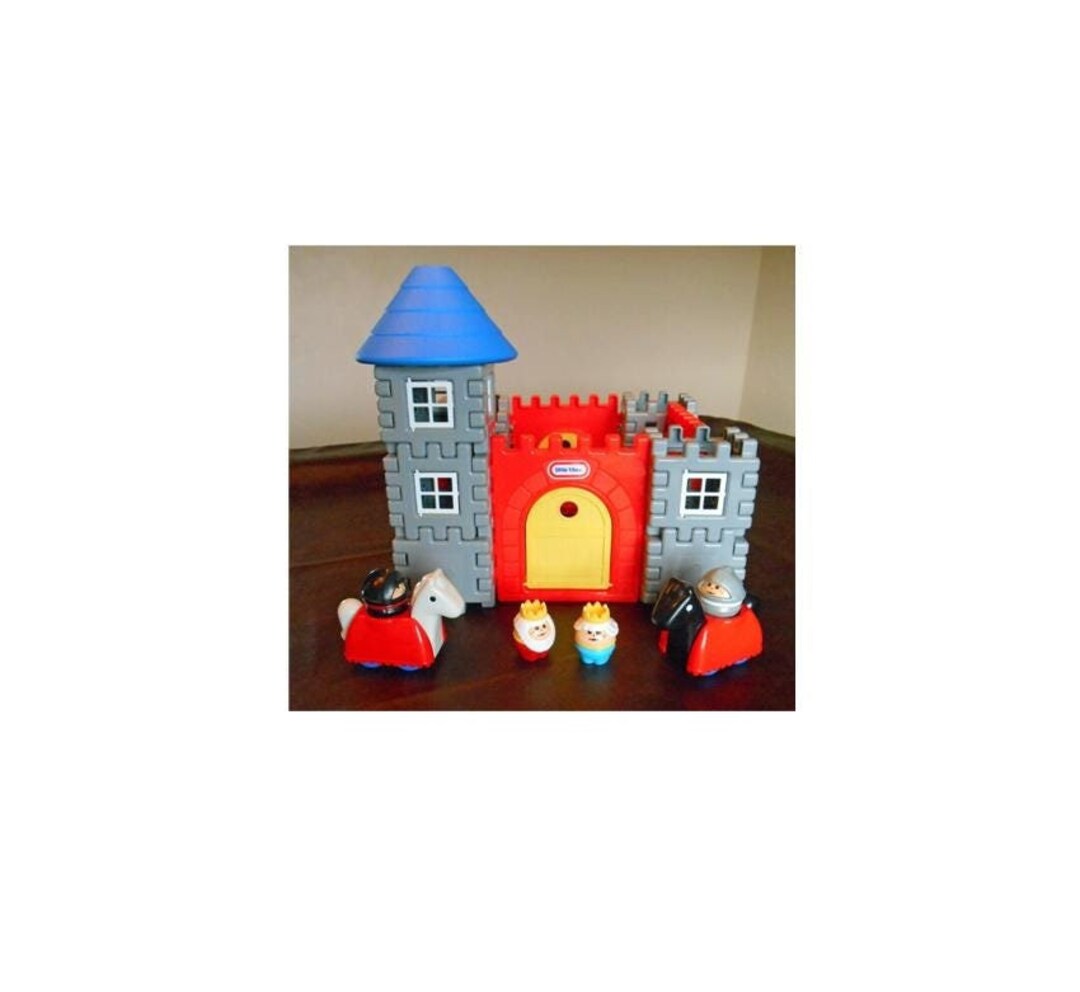 Vintage Little Tikes Wee Waffle Block Castle - Etsy