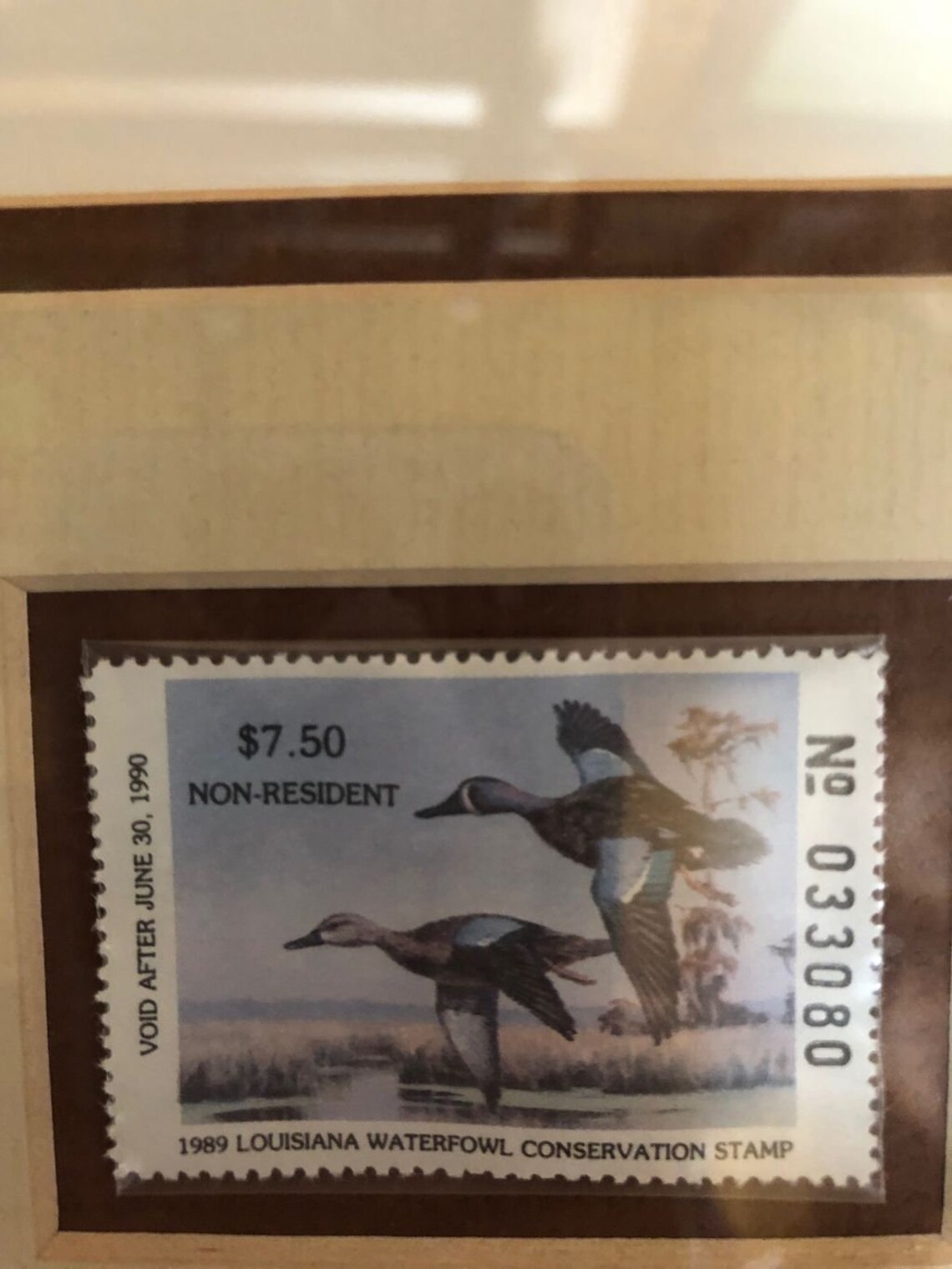 1989 Louisiana Waterfowl Conservation Stamp | Etsy