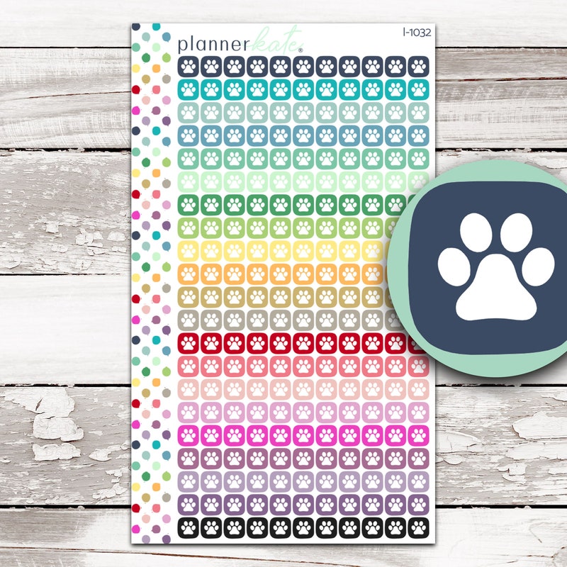 Pawprint Calendar - Etsy