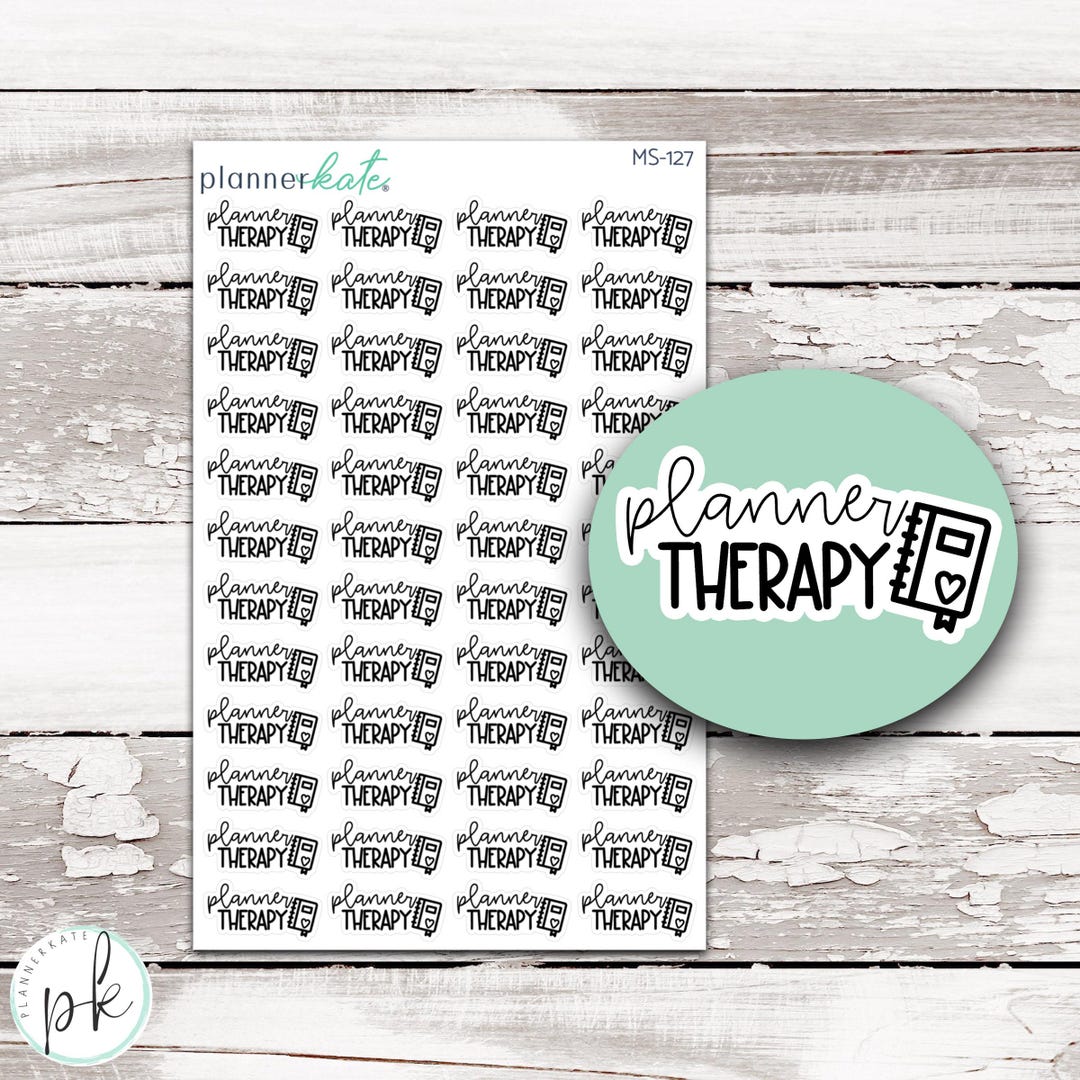MS-127 || PLANNER THERAPY Mixed Script Stickers - Etsy
