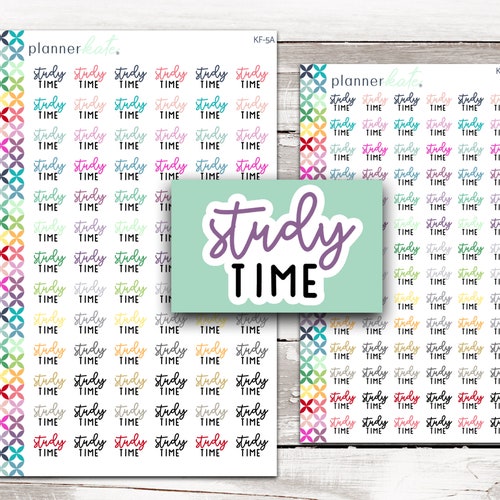KF-5 study Time Kit Font Scripts Standard & - Etsy
