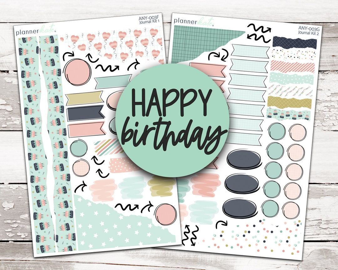 ANY-003 || HAPPY BIRTHDAY Journaling Kit - Etsy