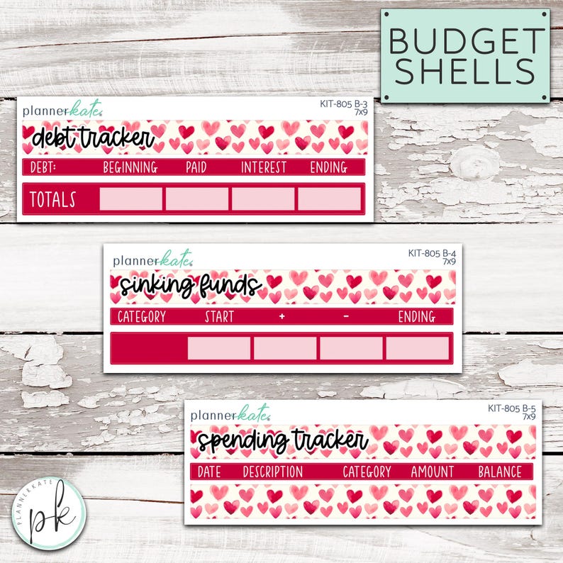 KIT-805 BUDGET || "cherry Crush" - 7x9 Budget Shell - Etsy