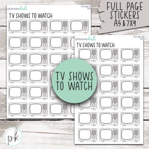 STK-186 || TV Shows to Watch Dashboard Sticker - Etsy