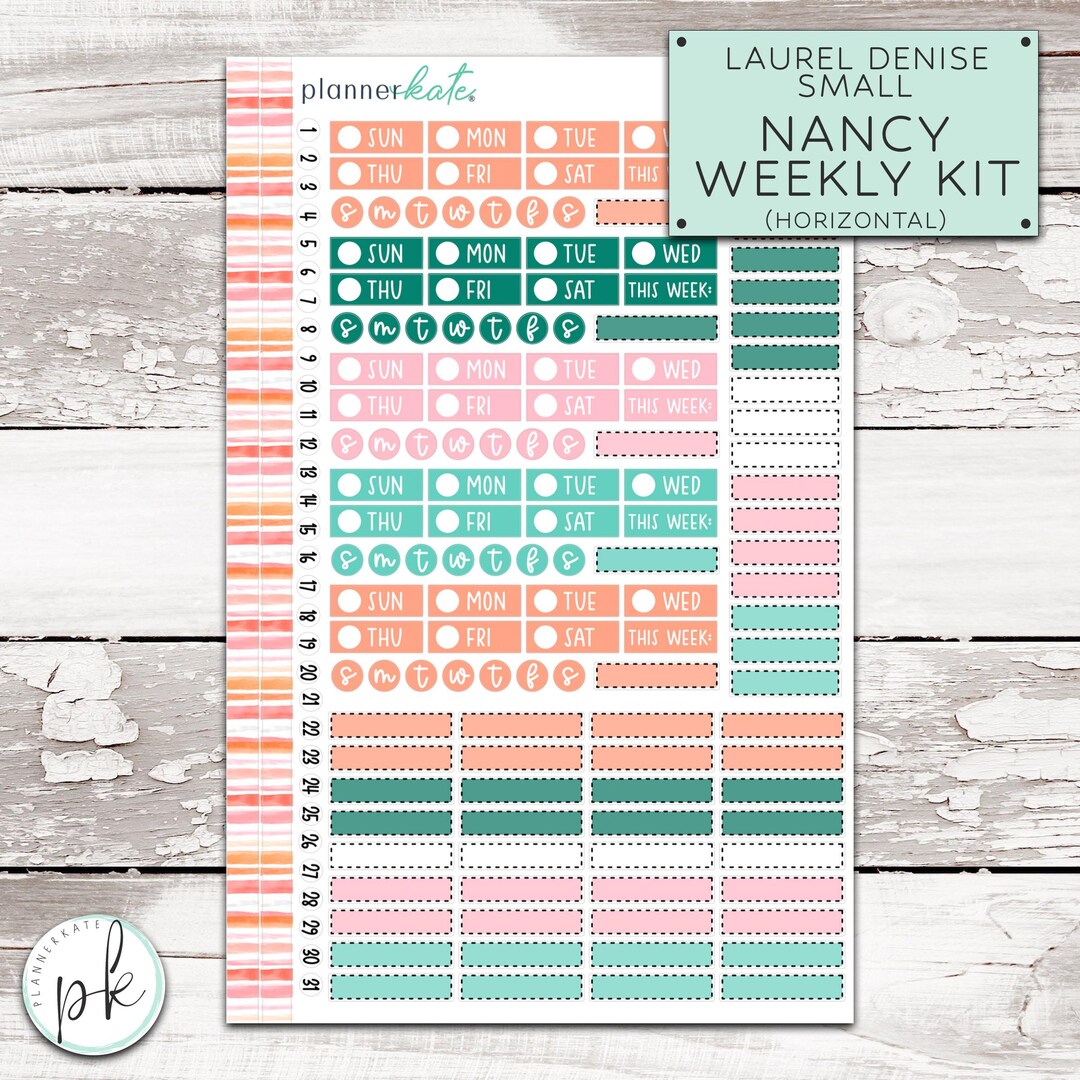 KIT-820 W - Laurel Denise Small Nancy Weekly || "fresh Picked" - Etsy