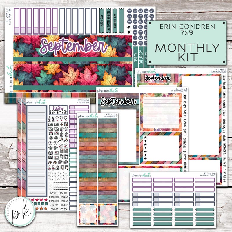 September Stickers - Etsy