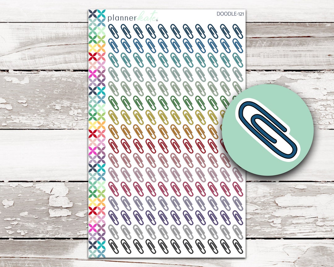 DOODLE-121 || PAPERCLIP Doodle Stickers - Etsy