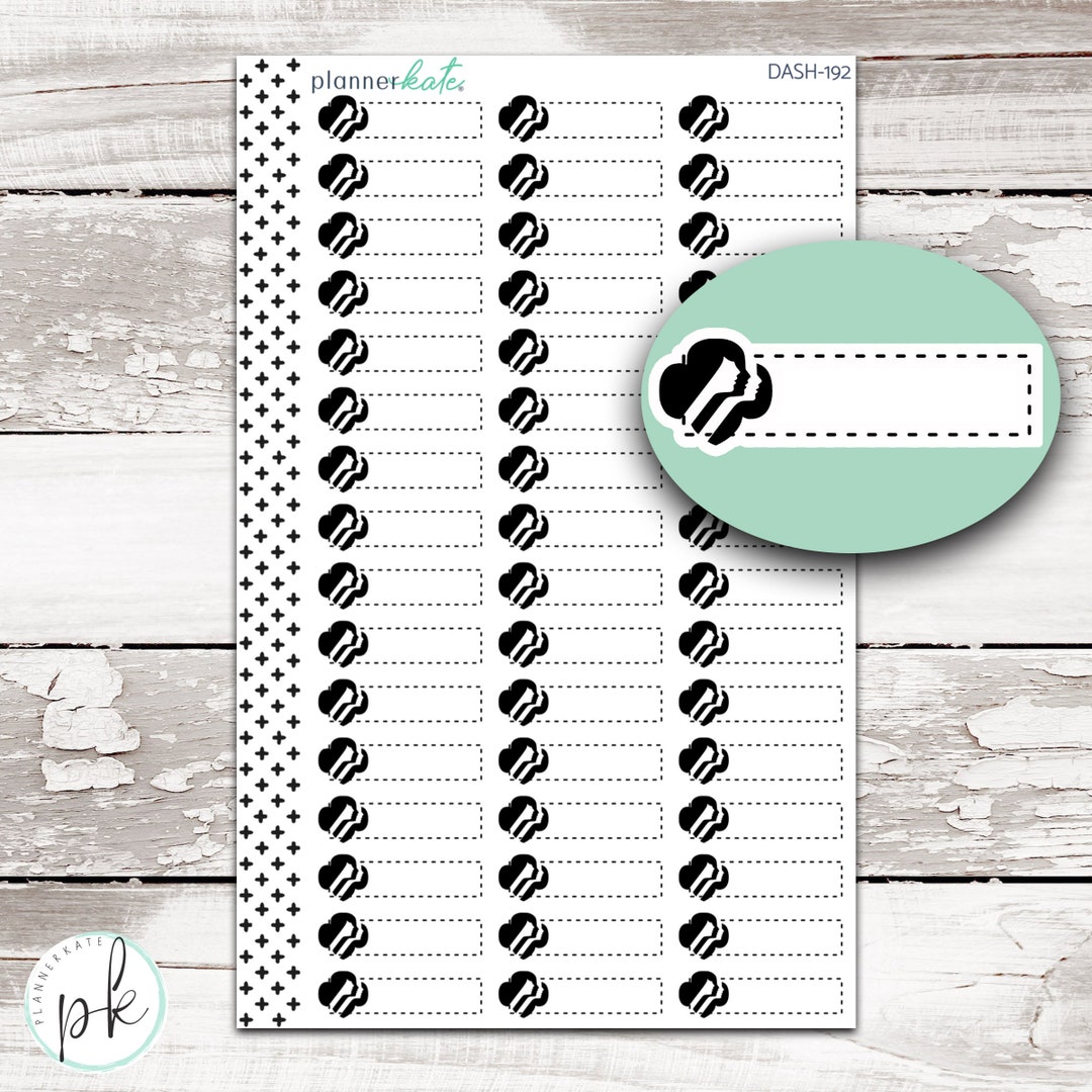 DASH-192 || Girl Scouts Dash Icon Planner Stickers - Etsy