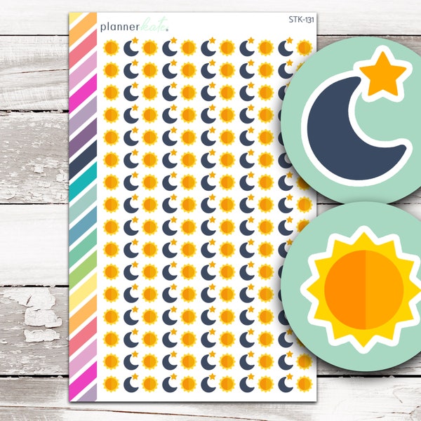 Sun Stickers - Etsy