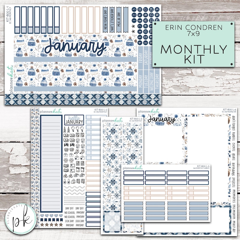 Monthly Kits 7x9 - Etsy