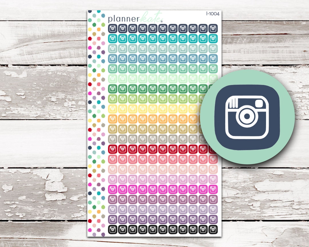 I-1004 || INSTAGRAM Itty Bitty Icon Sticker - Etsy