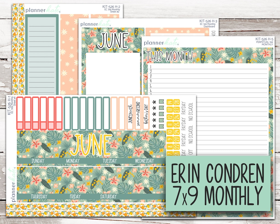 50% Off KIT-526 H EC 7x9 Monthly take Me to the Tropics Monthly Kit - Etsy