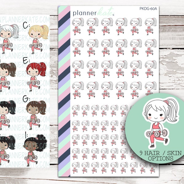 Workout Stickers - Etsy