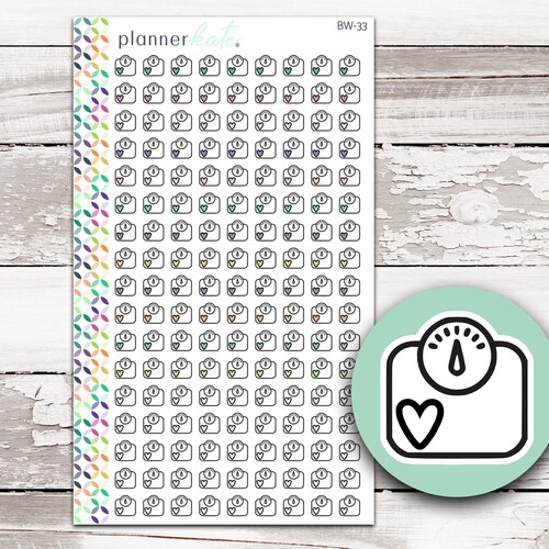 BW-33 WEIGHT SCALE Icon Sticker - Etsy