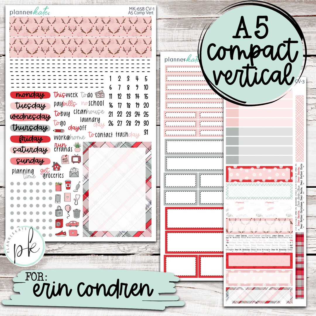 MK-658 CV EC A5 Compact Vertical dear Santa Weekly Kit - Etsy
