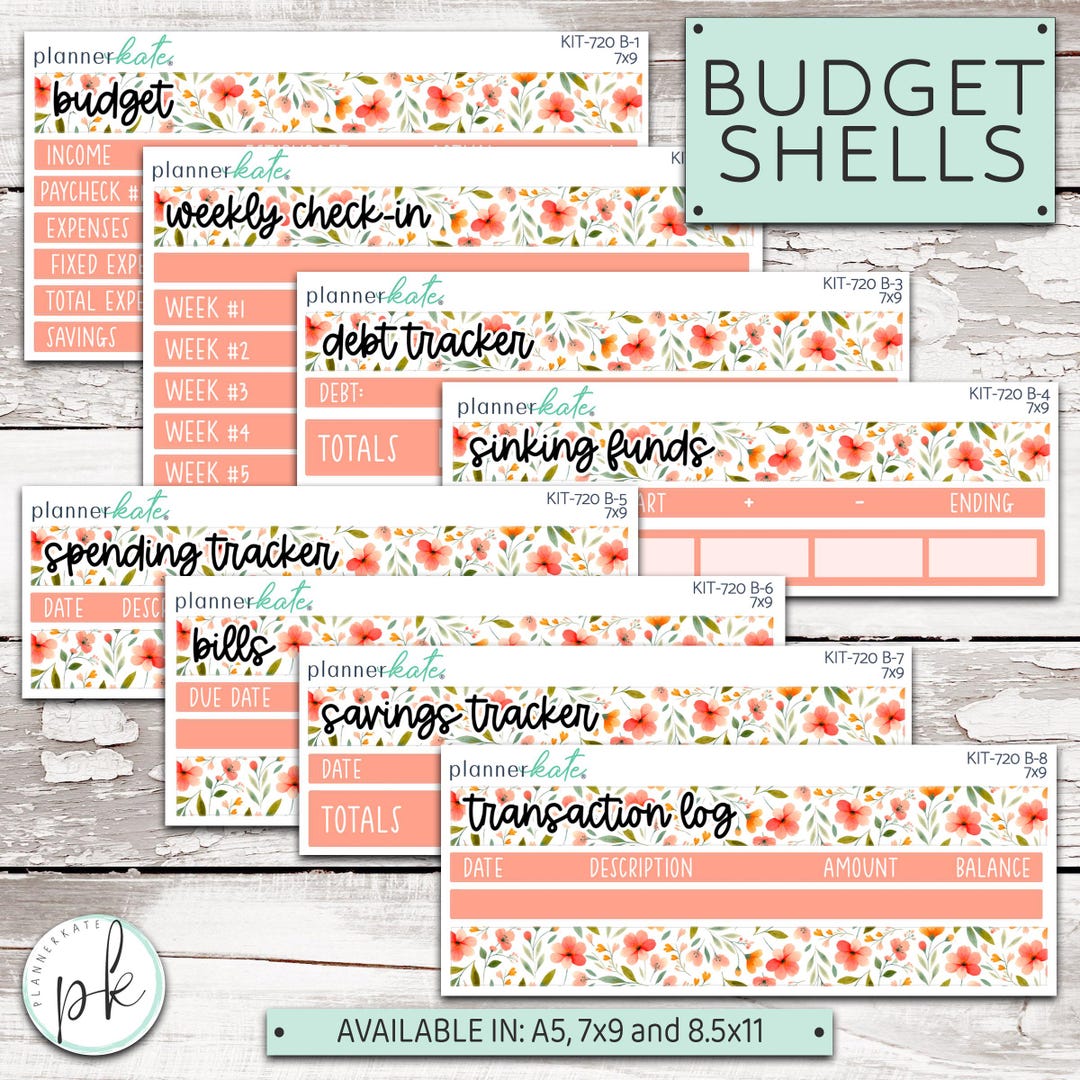 50% Off! KIT-720 BUDGET || "bloomtime" - Budget Shell - 7x9, A5 and 8 ...