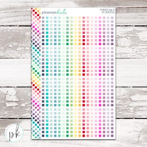 CHECK-114 || 7x9 EC VERTICAL Checklist Planner Stickers - Etsy