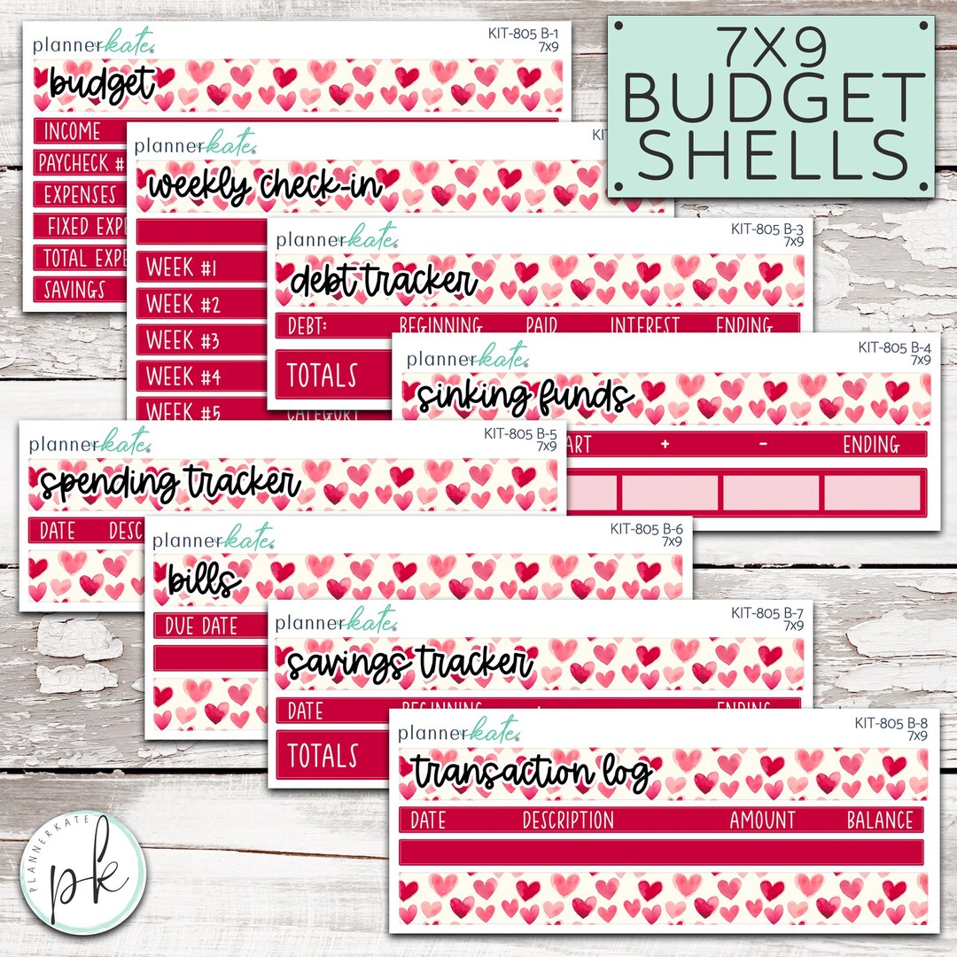 KIT-805 BUDGET || "cherry Crush" - 7x9 Budget Shell - Etsy